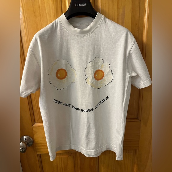 Edie Parker | Tops | Edie Parker Boobs On Drugs Tshirt | Poshmark